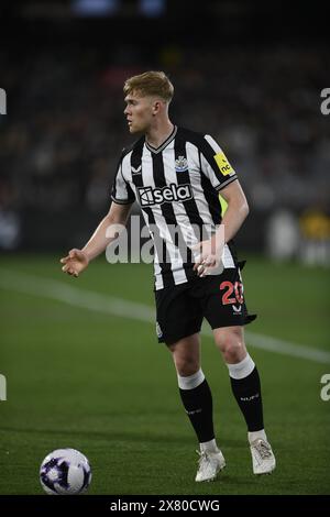 Lewis Hall Of Newcastle United in action during the Newcastle United v ...
