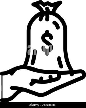 accounts receivable business process line icon vector illustration Stock Vector Image & Art - Alamy