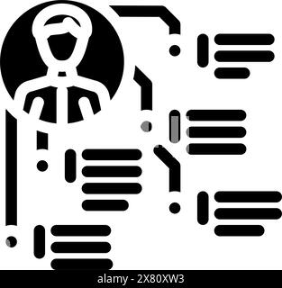 performance appraisal business process glyph icon vector. performance appraisal business process ...
