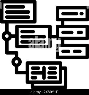uml diagrams analyst line icon vector illustration Stock Vector Image ...