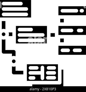 uml diagrams analyst glyph icon vector. uml diagrams analyst sign ...