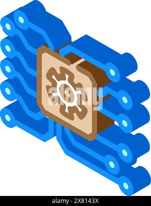 system integration analyst isometric icon vector. system integration ...