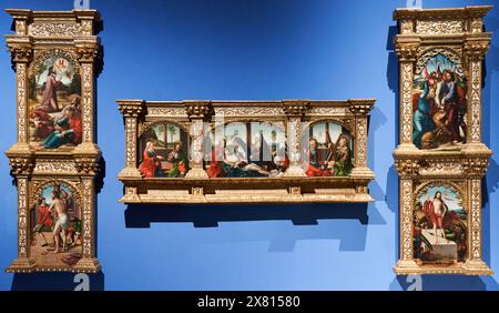 Mestre d'Astorga, Altarpiece of the Passion of Christ, 1530, National Museum of Catalan Art ...