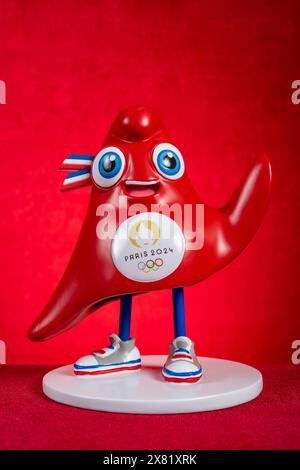 ZHONGSHAN China-May 22 2024: 2024 Paris Olympic Games and Paralympic ...