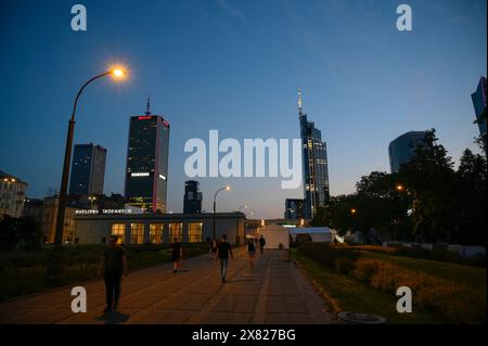 The Warszawa Srodmiescie train station is seen from the central train ...