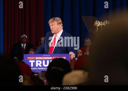 President Donald Trump speaks at a campaign rally Wednesday, Feb. 19 ...