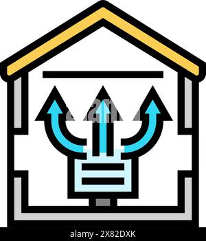 supply air ventilation color icon vector illustration Stock Vector ...