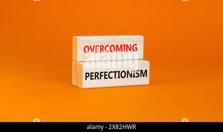 Overcoming perfectionism symbol. Concept words Overcoming perfectionism ...