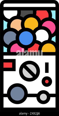 gachapon otaku line icon vector illustration Stock Vector Image & Art ...