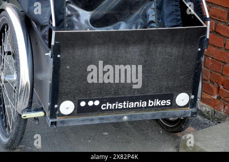 Copenhagen/ Denmark/22 MAY 2024/Cargo bike from christiansia bikes in ...