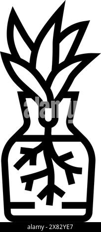 plant propagation urban gardening line icon vector illustration Stock ...