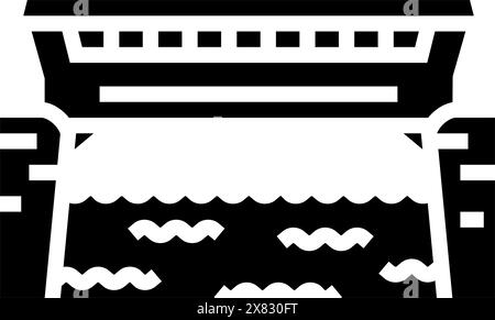 covered bridge glyph icon vector illustration Stock Vector Image & Art ...