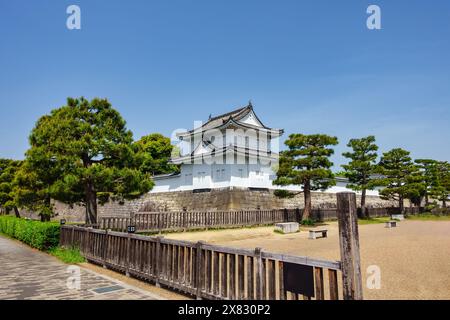Nijo Castle surrounded by water and ramparts in Kyoto City, Japan Stock ...