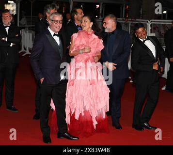 Iago Xavier, Karim Aïnouz, Nataly Rocha Photocall of the film "Motel ...