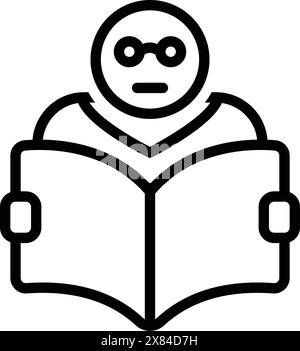 Icon for reader reciter Stock Vector Image & Art - Alamy