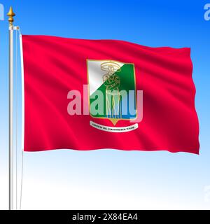 City of L'Aquila pennant flag, Abruzzo, Italy, vector illustration ...