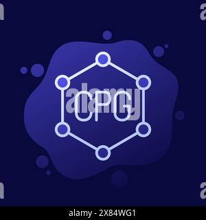 CPG icon, Consumer Packaged Goods, linear design Stock Vector Image ...