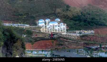Moc Chau island tourist area, Son La province, Vietnam - February 18 ...