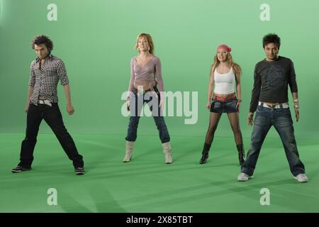 Deutsche Popband "Banaroo", hier alle vier v. l. n. r.: Robbert Bobby ...