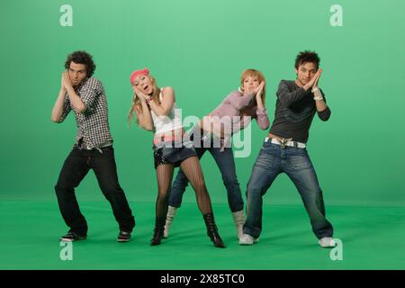 Deutsche Popband "Banaroo", hier alle vier v. l. n. r.: Robbert Bobby ...