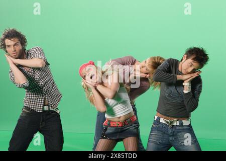 Deutsche Popband "Banaroo", hier alle vier v. l. n. r.: Robbert Bobby ...