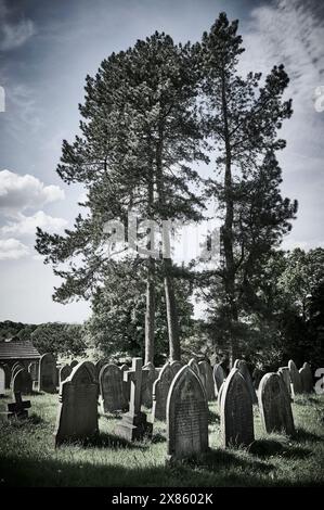 Old graveyard at the start of spring Stock Photo - Alamy