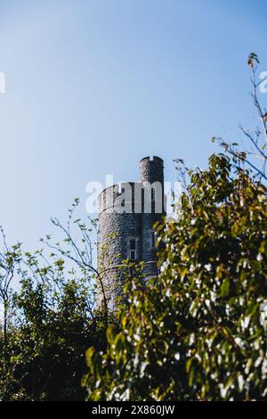 Castlewellan Castle Turrets and Towers Stock Photo - Alamy