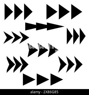 Set of nine arrows. Vector illustration Stock Vector Image & Art - Alamy