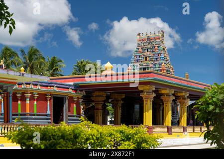 Fiji, Lautoka. Krishna Kaliya Temple, exterior. Largest Hundi temple in ...