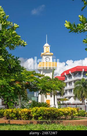 The town clock tower at Apia Samoa, South Pacific Stock Photo - Alamy