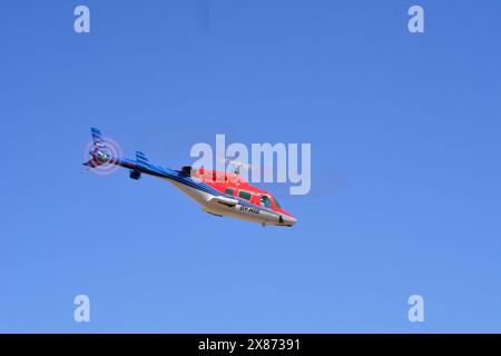 Model aircraft model of large-scale helicopter in flight in model ...