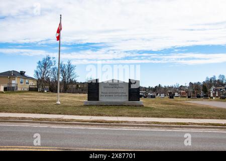 Veterans Memorial Highway sign in Kensington, Prince Edward Island ...