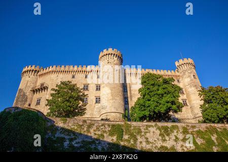 Orsini-Odescalchi castle under blue sky in Bracciano at Rome, Lazio ...