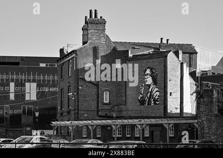 Jarvis Cocker mural by Bubba 2000, Kelham Island, Sheffield, Yorkshire ...