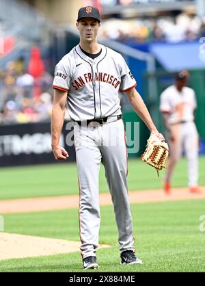 San Francisco Giants pitcher Tyler Mahle during a baseball game against ...