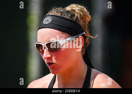 Carole MONNET of France during first qualifying day of Roland-Garros ...