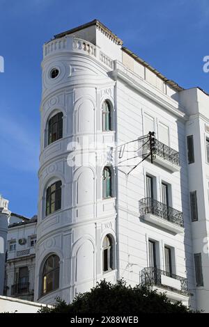 French Colonial Architecture in Algiers, the capital of Algeria Stock ...