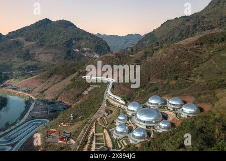Moc Chau island tourist area, Son La province, Vietnam - February 18 ...