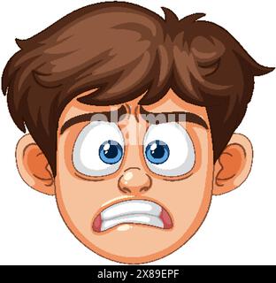 Character with shocked and wide-eyed expression Stock Vector Image & Art - Alamy