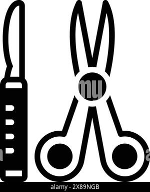 Surgical instruments silhouette, Surgical forceps silhouette, Surgeon ...