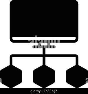 Icon for connecte data flow chart,process Stock Vector Image & Art - Alamy