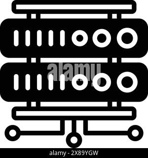 Icon for rackmount server,datacenter,website Stock Vector Image & Art ...