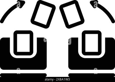 Icon for files exchange,change Stock Vector Image & Art - Alamy