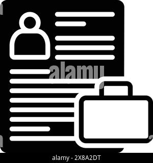 Icon for portfolio,resume,summary Stock Vector Image & Art - Alamy