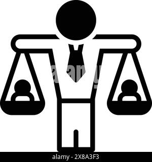 Icon for human balanced scale ,equivalence Stock Vector Image & Art - Alamy