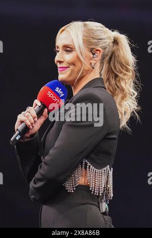 Sky Sports presenter Emma Paton on night fourteen of the BetMGM Premier ...