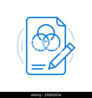 Venn diagram. Circle infographic with intersections and overlap. Chart ...