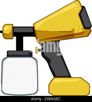 car paint sprayer cartoon vector illustration Stock Vector Image & Art ...