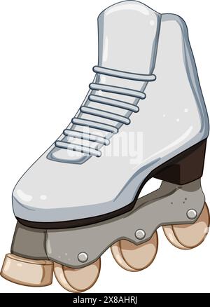 put inline skates cartoon vector illustration Stock Vector Image & Art ...