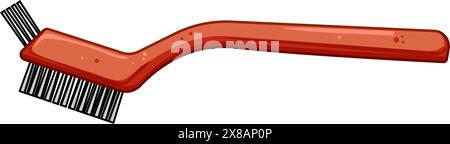 removal wire brush cartoon vector illustration Stock Vector Image & Art ...